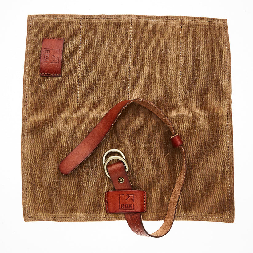 Waxed Canvas Watch Roll / Leather & Brass – Redux & Co.